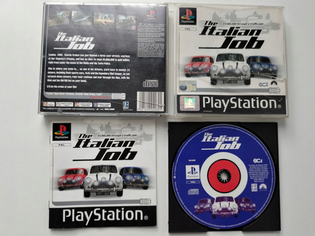 THE ITALIAN JOB PSX PS1 - 13231546842 - oficjalne archiwum Allegro
