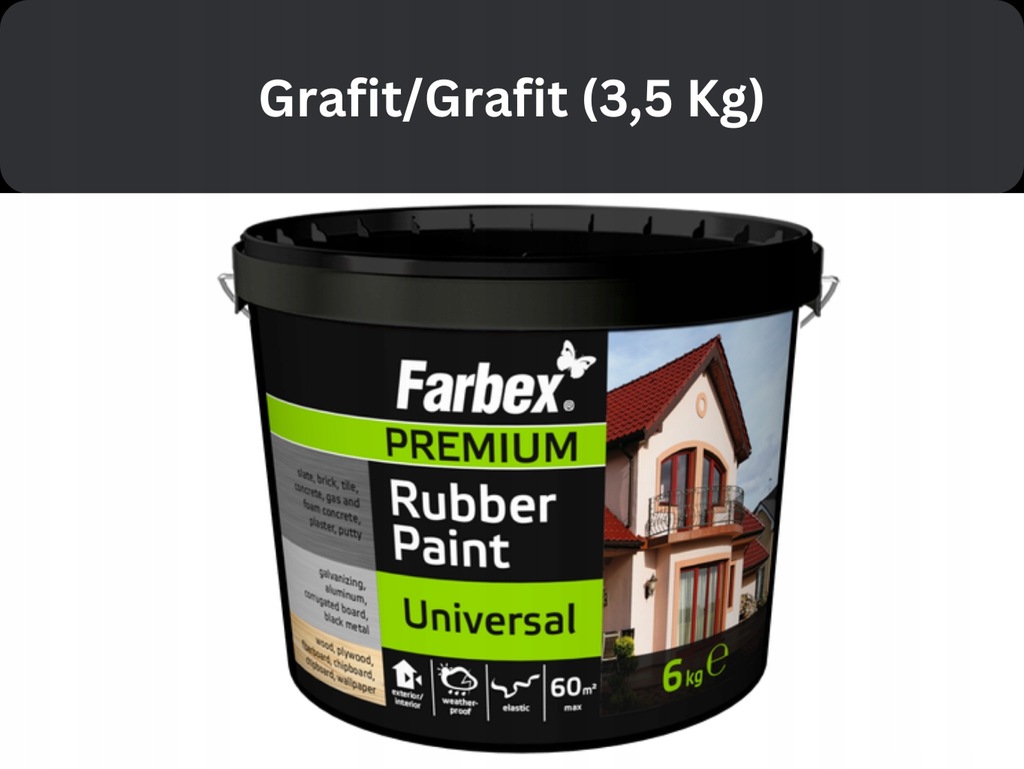 RUBBER PAINT Farbex Universal Premium Liquid rubber - all surfaces ...