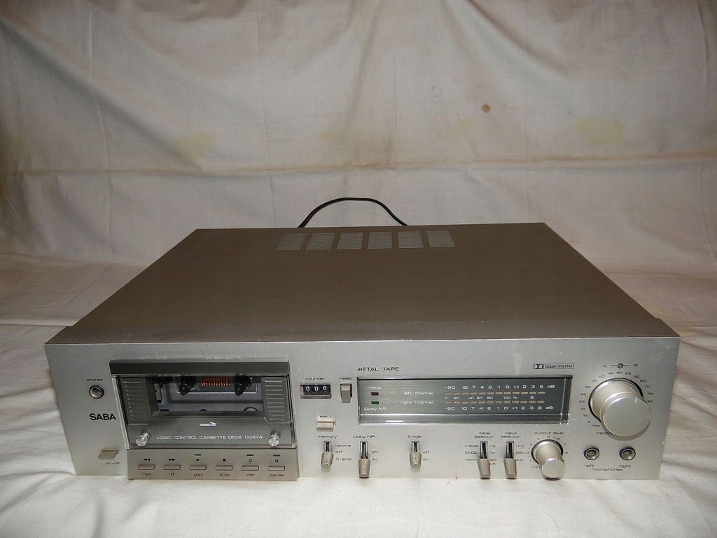 Magnetofon kasetowy Saba CD 274 2-Head Dolby B Metal Tape Vintage ...