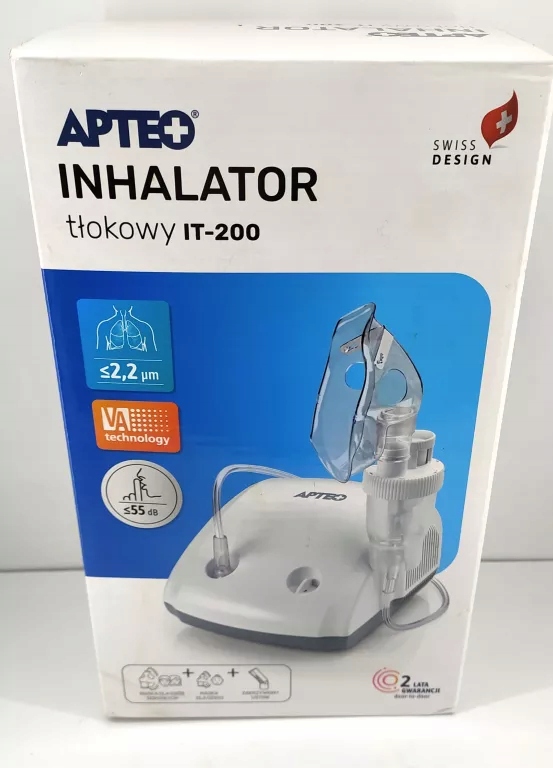 INHALATOR TŁOKOWY IT-200 APTEO - 12601928933 - oficjalne archiwum Allegro