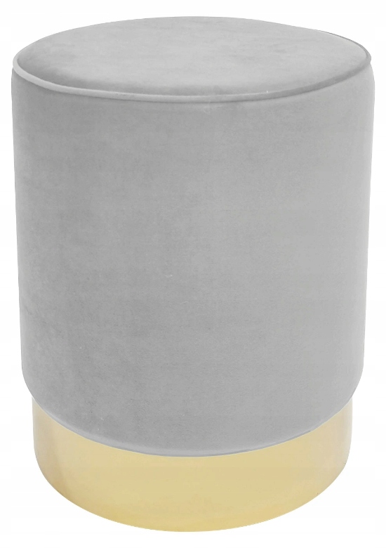 Puf Pufa Tapicerowana Velvet Mega Szary 32x38 cm - 12200022305 - oficjalne archiwum Allegro