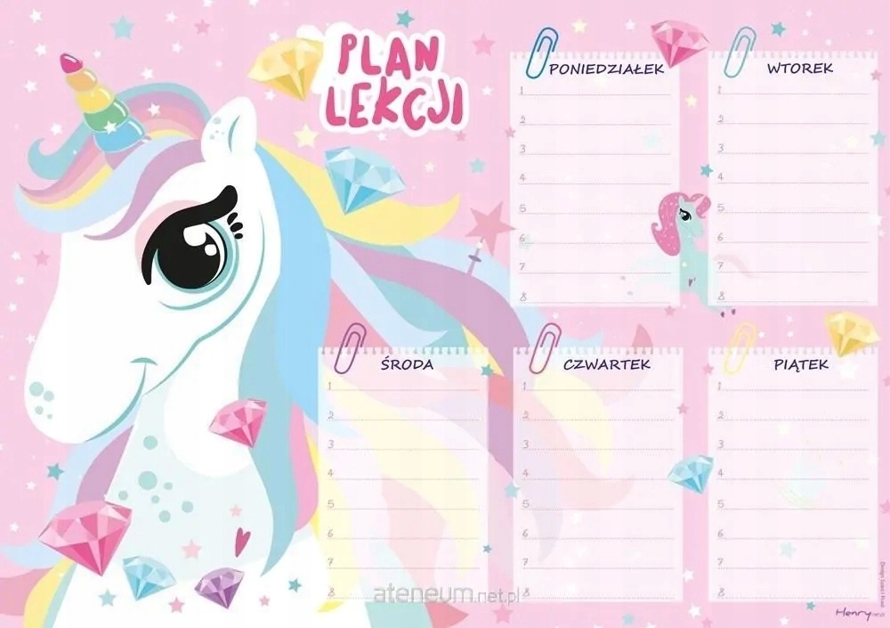 PLAN LEKCJI A5 JEDNOROŻEC TABLICZKA MNOŻENIA - 15901447755 - oficjalne archiwum Allegro
