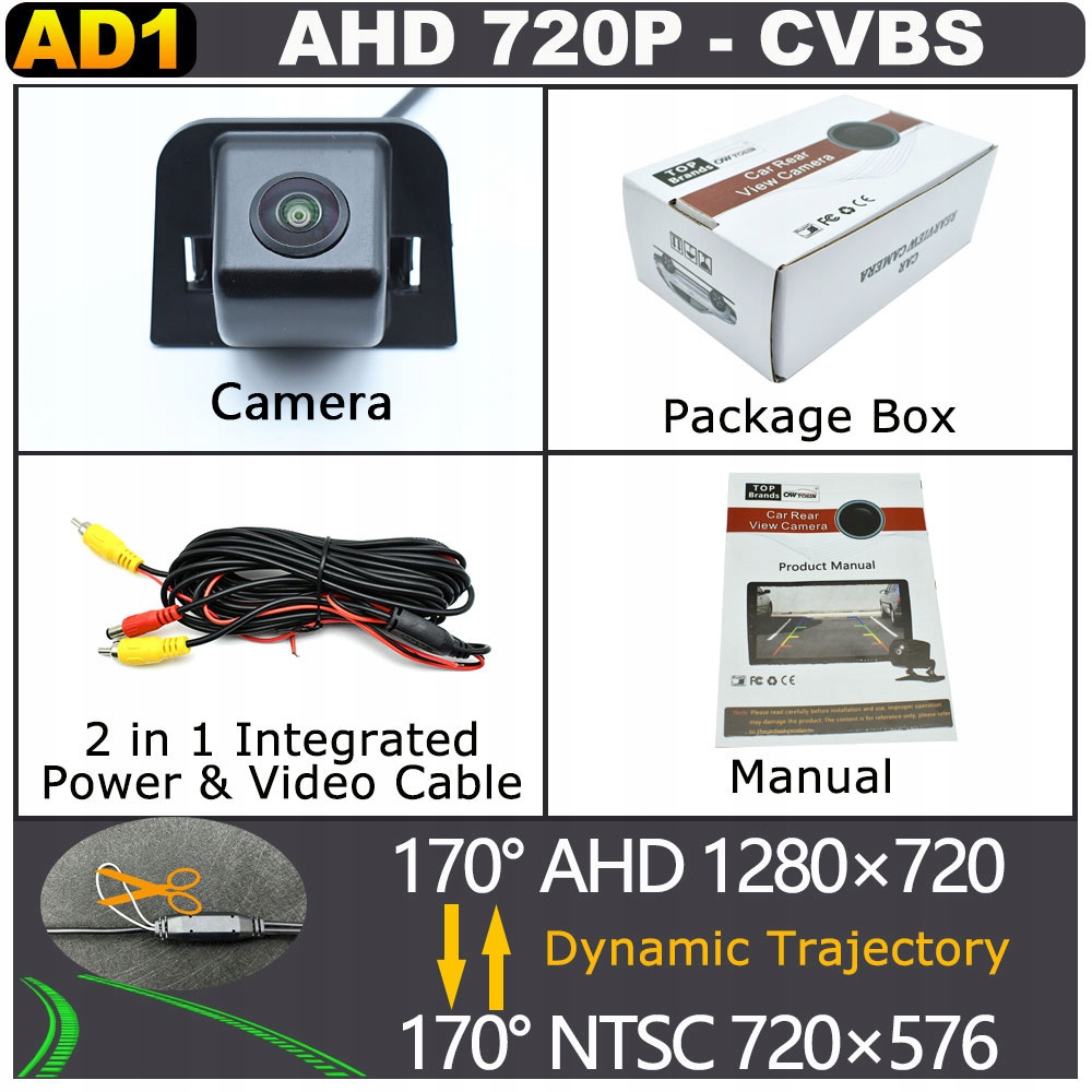 AHD 1920x1080P Car Camera For Toyota Prius/Prius - 14205922920 ...