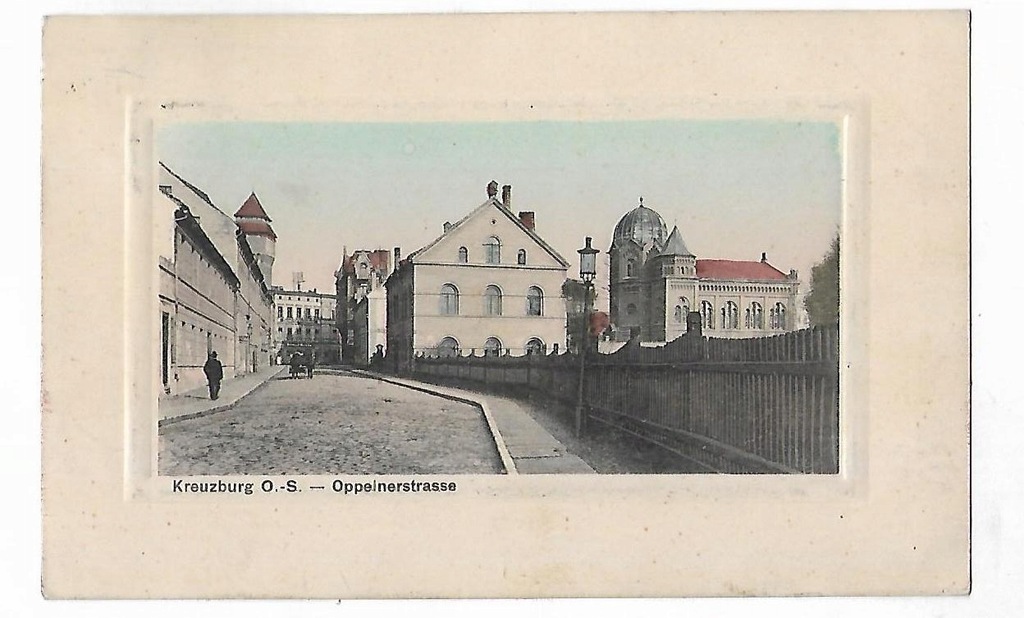 Kluczbork Kreuzburg Synagoga Tłoczona ramka - 15725811238 - oficjalne archiwum Allegro