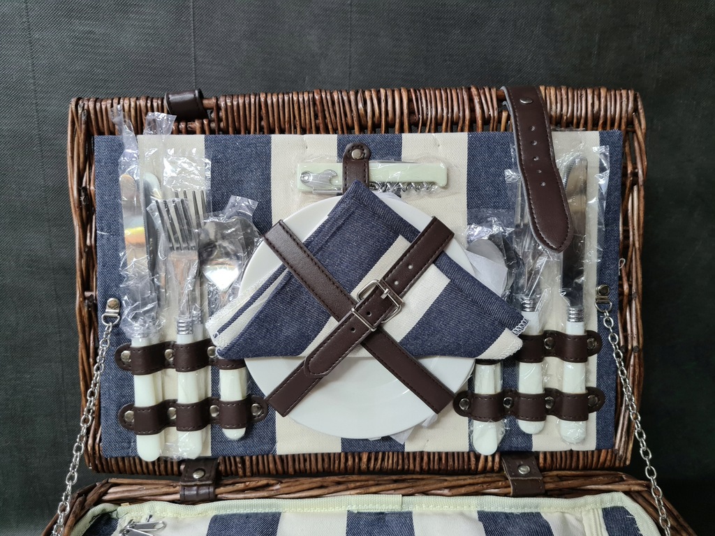 Купить Набор для пикника HappyPicnic, плетеная корзина: отзывы, фото и ...