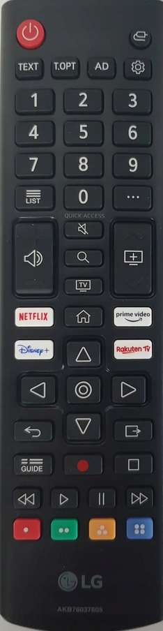 Oryginalny Pilot do telewizora LG AKB76037605 - 11321550752 - oficjalne archiwum Allegro