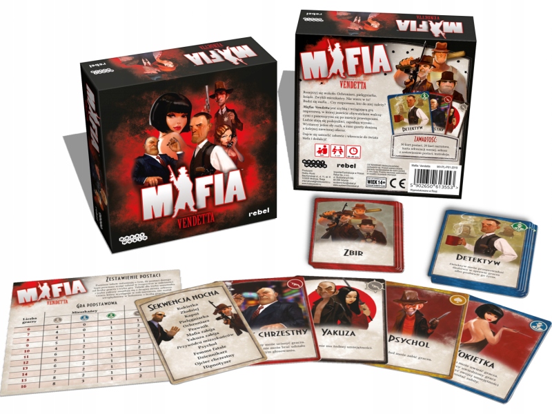 Mafia Vendetta Gra Planszowa REBEL Polska - 12038125031 - oficjalne ...