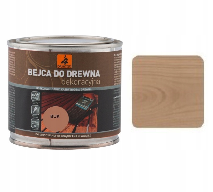 DRAGON BEJCA DEKORACYJNA DO DREWNA - 175ml - BUK - 7819243753 ...