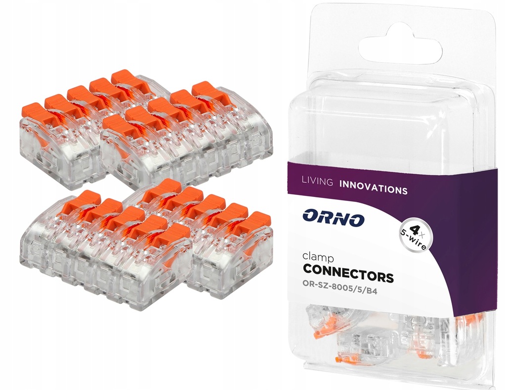 Szybkozłączka Złączka Uniwersalna Zacisk 4szt ORNO - 12204754156 ...