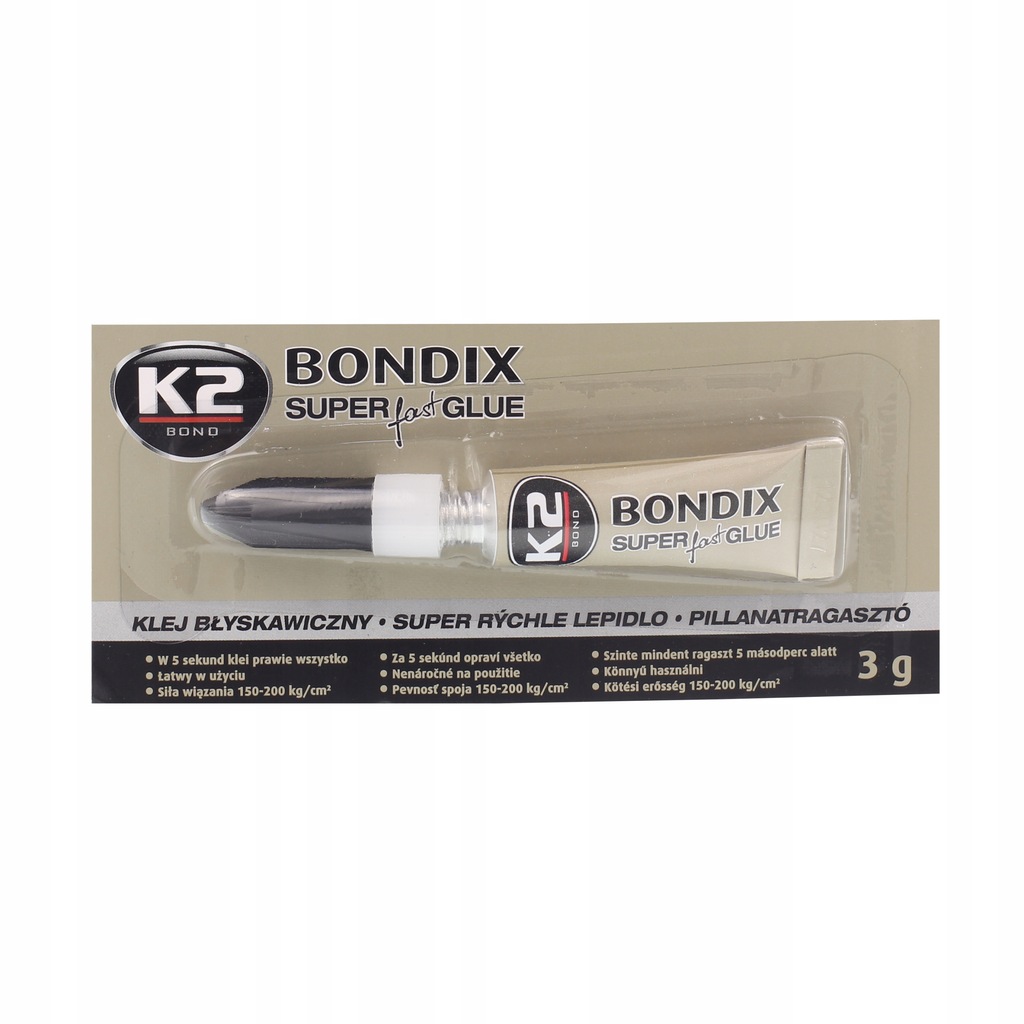 K2 BONDIX 3G MOCNY KLEJ SUPER GLUE CYJANOAKRYLOWY - 10844213778 - oficjalne archiwum Allegro