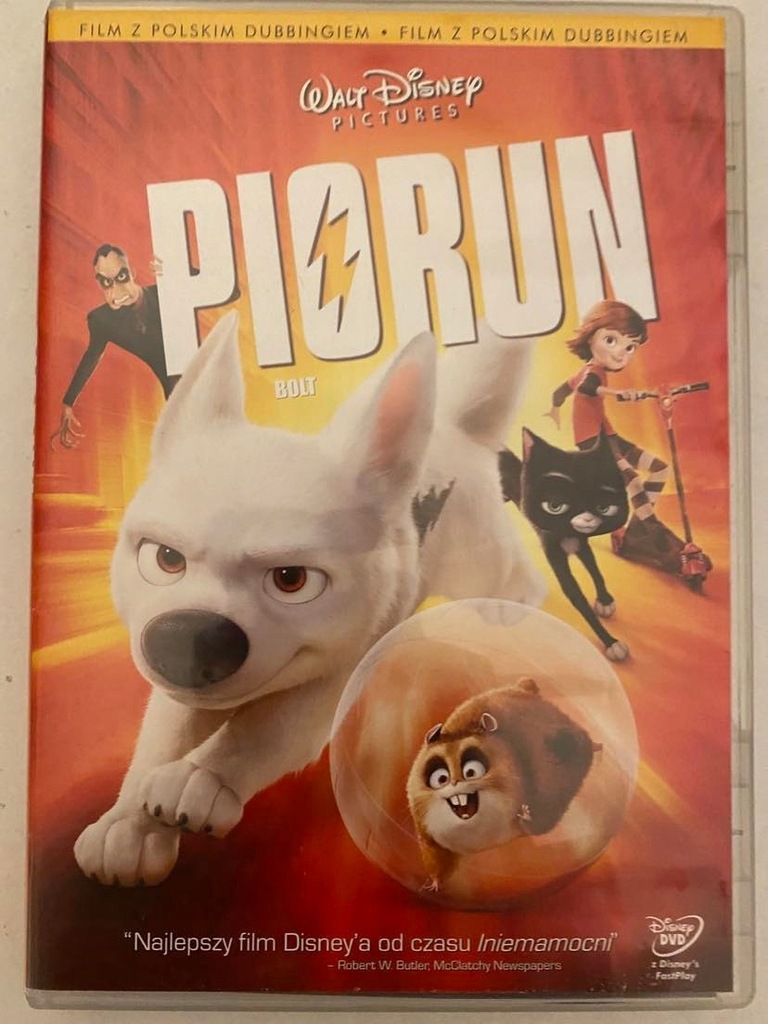 Film PIORUN BOLT WALT DISNEY płyta DVD WHV A6194D - 13300867366 - oficjalne archiwum Allegro