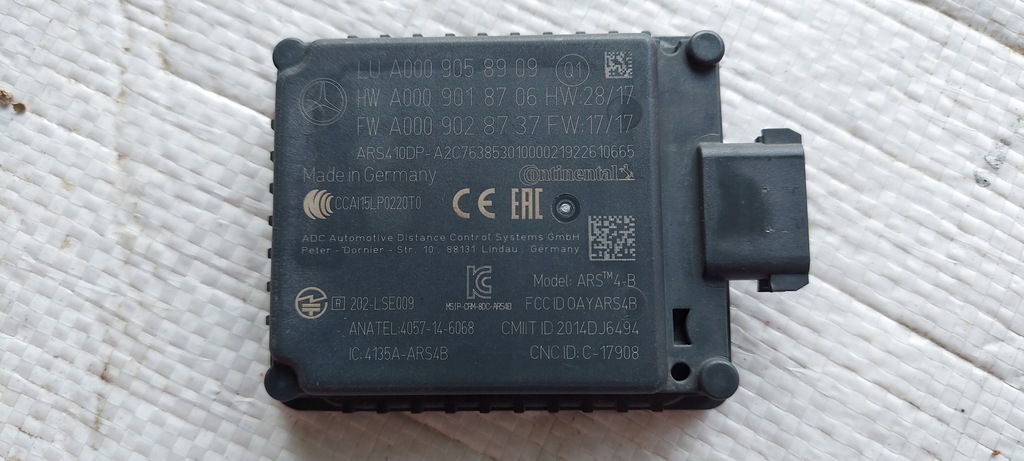 RADAR SENSOR MERCEDES W222 W217 W213 W238 CLS W257 - 10839076640 ...