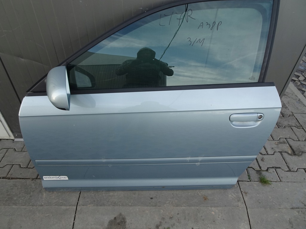 Audi A3 8P 3D Drzwi lewe europa kompletne LY7R - 12822932813 - oficjalne archiwum Allegro