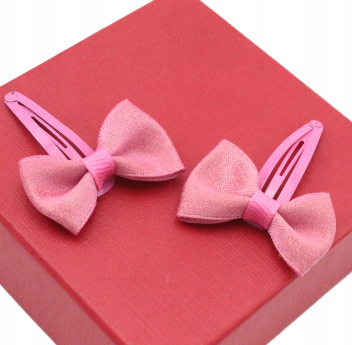 SPINKI DO WŁOSÓW KOKARDKI RÓŻOWE 2 SZTUKI - 14236717315 - oficjalne ...