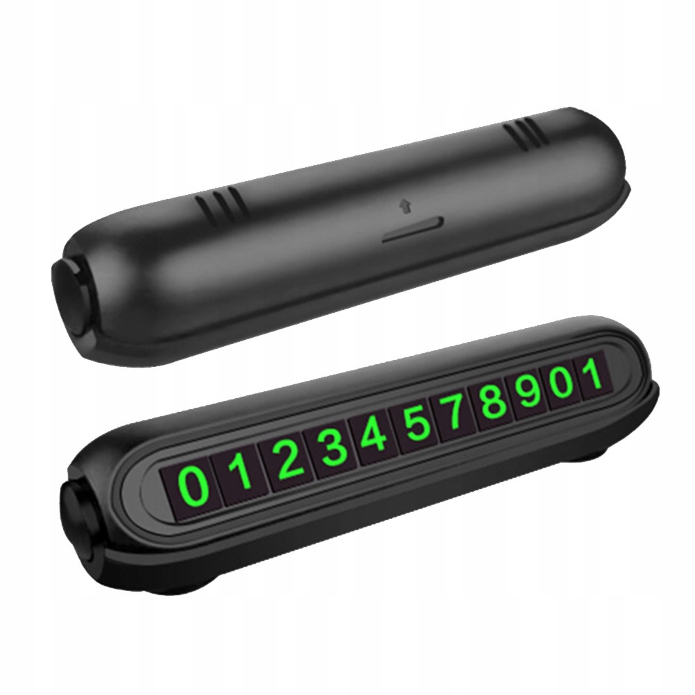 Car Phone Number Sign Black Decor Plate 2 Pcs - 14258627809 - oficjalne ...