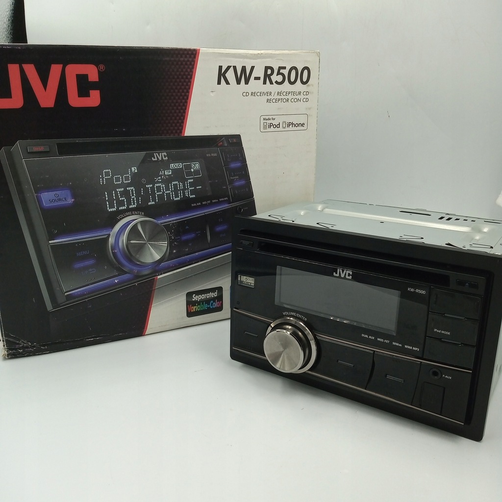 Radio samochodowe JVC KW-R500 - 12676613493 - oficjalne archiwum Allegro