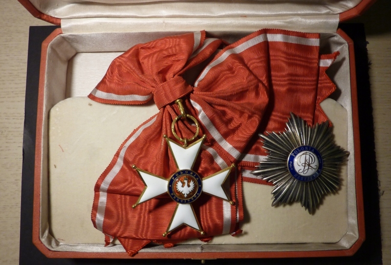 Order Polonia Restituta I klasy wraz z gwiazdą. - 13889964715 ...