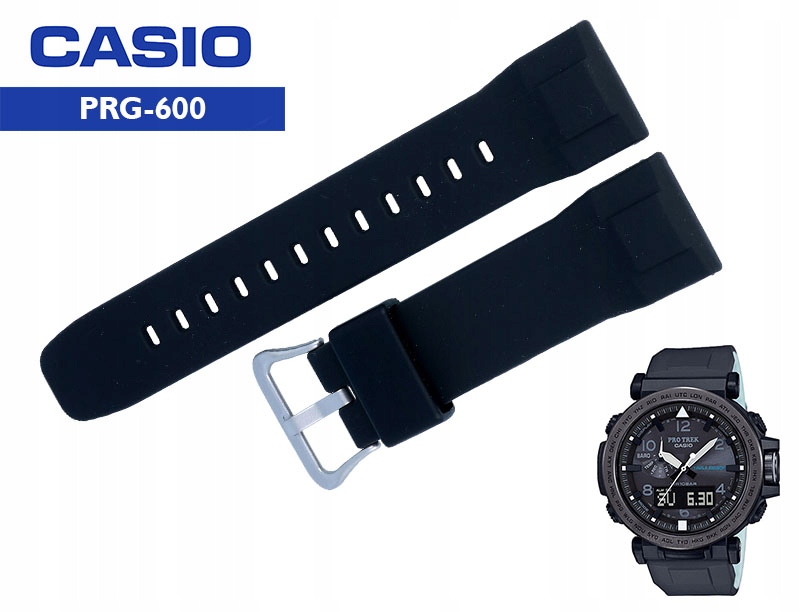 Pasek do CASIO PRG-600 czarny PROTREK oryginał - 8089010856 - oficjalne archiwum Allegro
