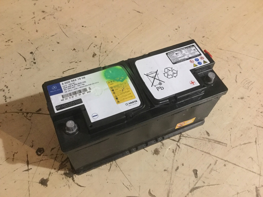 MERCEDES W222 AMG Orygin Akumulator A0009821808 - 7724154607 ...