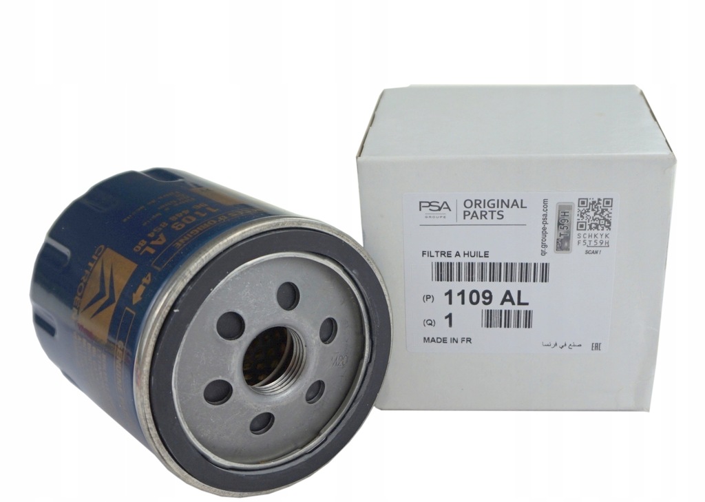 FILTR OLEJU PEUGEOT CITROEN OE 1109AL 9644885480 ORYGINAŁ LS923 OP540/1 ...