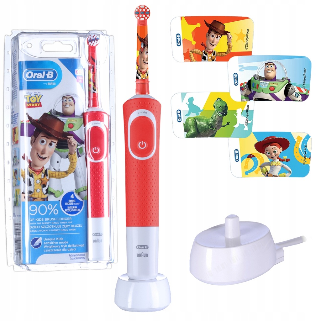 Szczoteczka Elektryczna Dla Dzieci Oral-B ZESTAW - 11033420937 - oficjalne archiwum Allegro