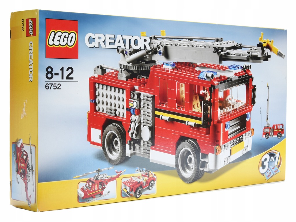 LEGO Creator 6752 Wóz Straży Pożarnej MISB 2009 - 12997223087 ...