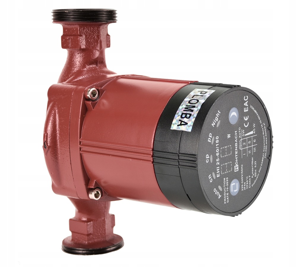POMPA OBIEGOWA ENERGOOSZCZĘDNA CYRKULACYJNA WODY 25-60/180 CO ELEKTRONICZNA - 14242482673 ...