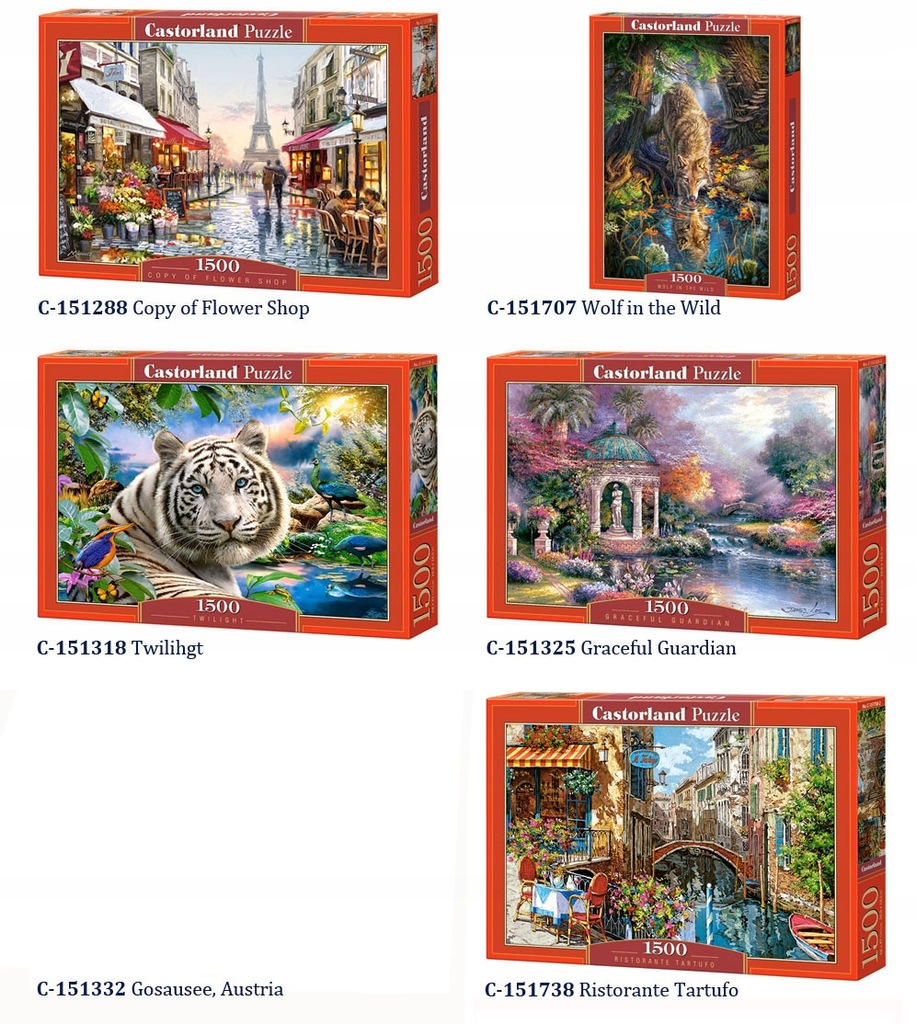 Castorland Piękne Puzzle 1500 elementów CA0018 - 5793998280 - oficjalne ...