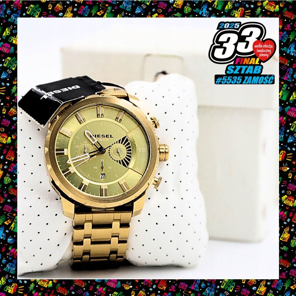 Zegarek DIESEL na bransolecie z kolekcji Stronghold - 17132743708 ...