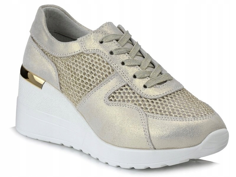 SNEAKERSY S.BARSKI 97705 NA KOTURNIE SKÓRZANE 40 - 10514313573 ...