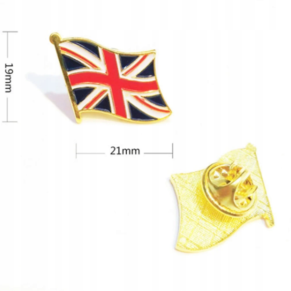 Lapel Pin England Flag Brooch - 14252737279 - oficjalne archiwum Allegro