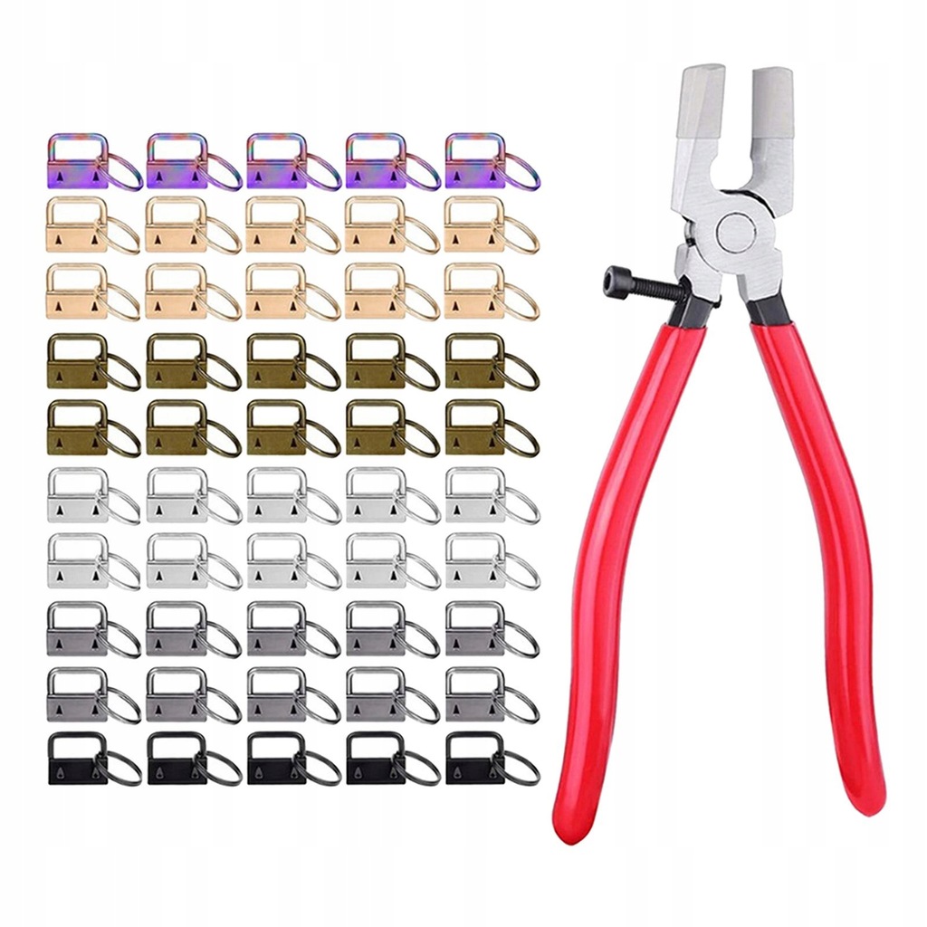 Key Fob Hardware, Keychain Hardware Set Includes 1 Inch Key Fob 50pcs ...