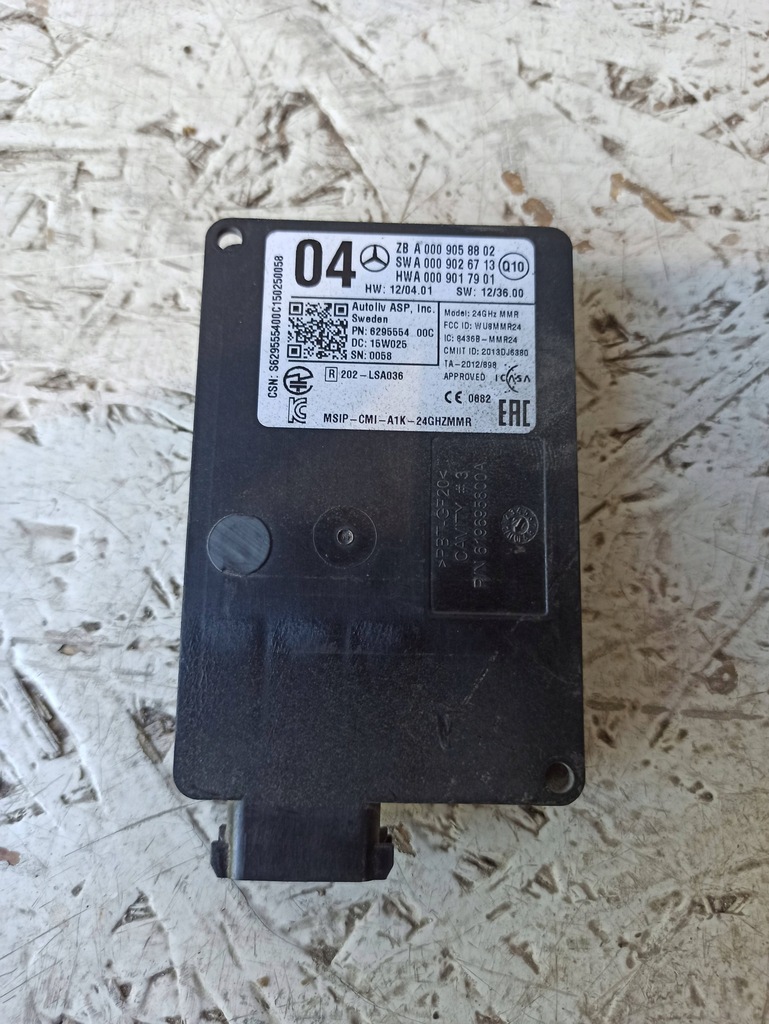 MERCEDES A0009058802 RADAR SENSOR ACC DISTRONIC - 12463301193 ...