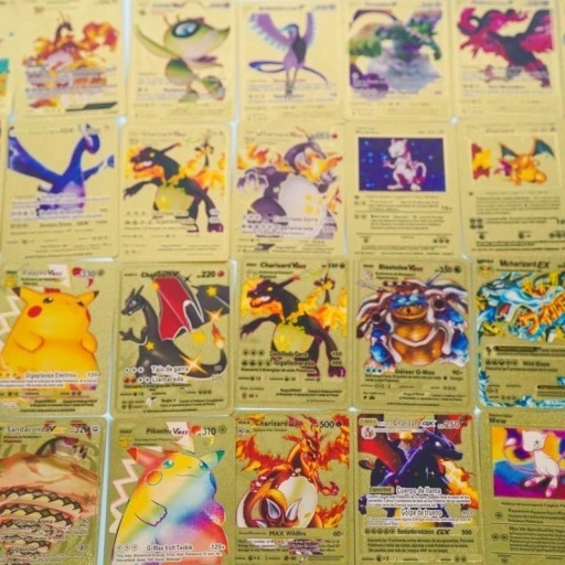 DUŻY ZESTAW POKEMON FOLIA ZŁOTA KARTY 55 SZT+ALBUM - 12600339650 ... DUŻY ZESTAW POKEMON FOLIA ZŁOTA KARTY 55 SZT+ALBUM - 12600339650 ...