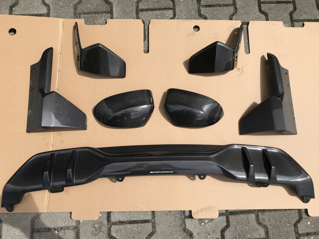M performance carbon dyfuzor winglety BMW X5 G05 - 12273857201 ...