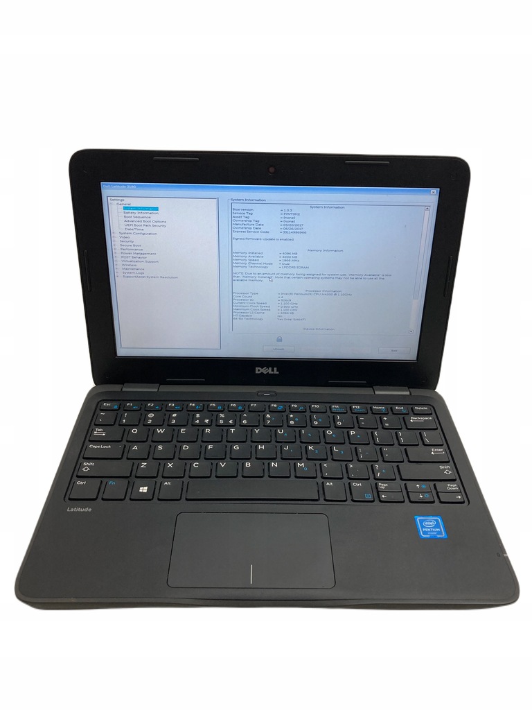 Laptop Dell Latitude 3180 11,6 " Intel Pentium N 4 GB BC161 ...