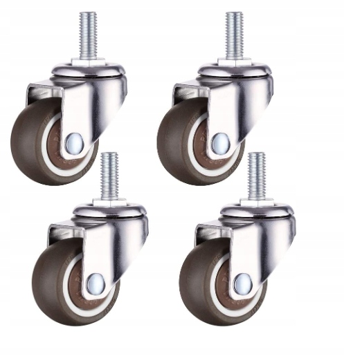Mini kółka do mebli obrotowe guma TPE 30mm/4szt. - 13156892133 ...