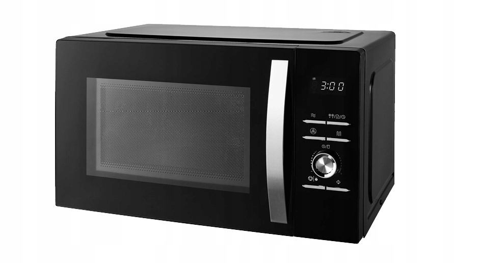 Kuchenka mikrofalowa, mikrofalówka Quigg, 25L, 850W, czarna, gril ...