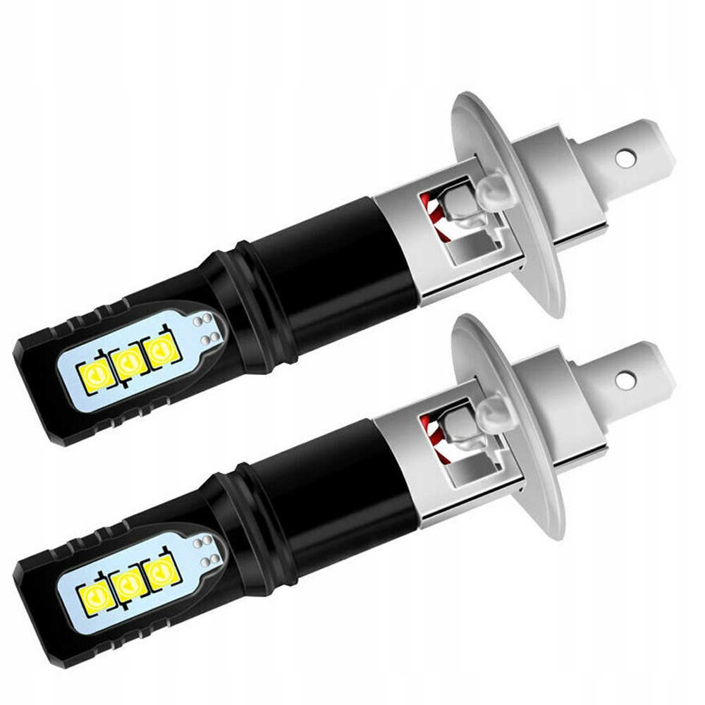 ŻARÓWKA H1 LED CREE 12V-24V DC 80W ŚWIATŁA DZIENNE - 12378788628 ...