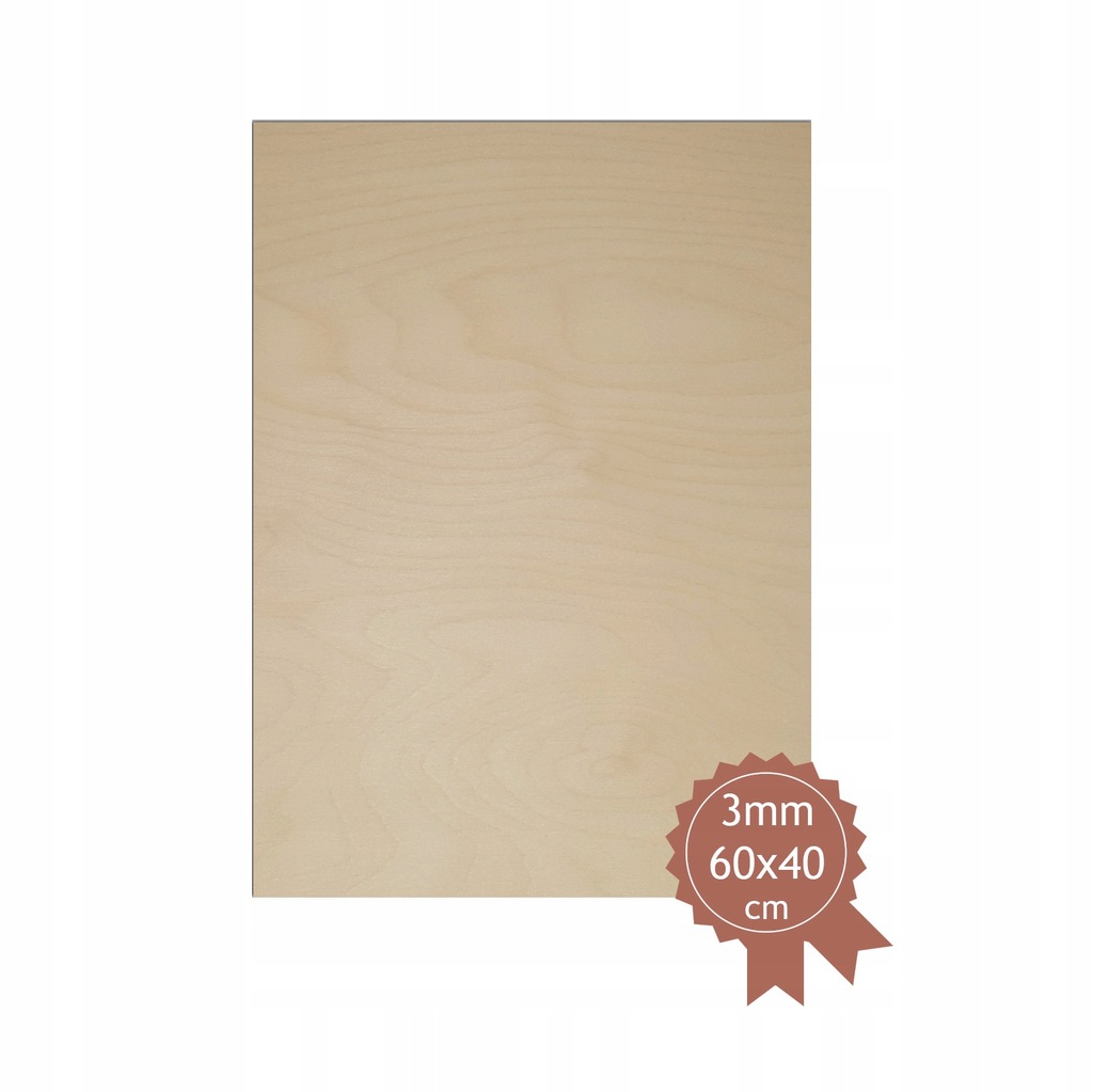 Sklejka brzozowa 3mm 60x40cm do cięcia laserem CO2 klasa 1/2 CNC - 14827365874 - oficjalne ...