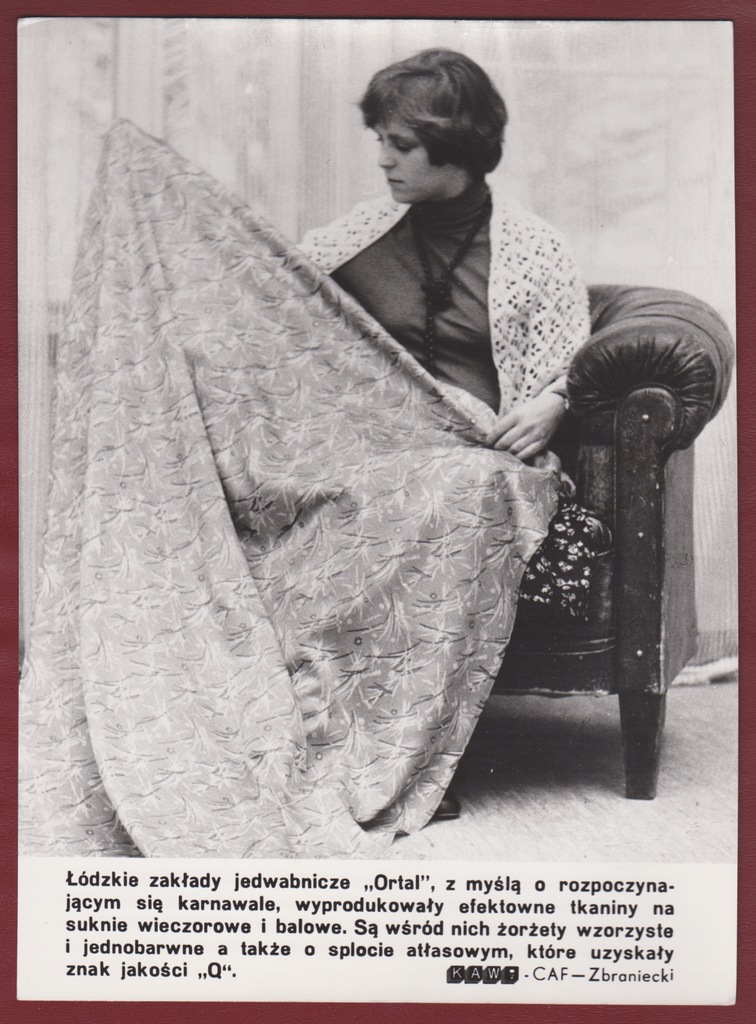 Łódź zakłady jedwabnicze Ortal Zbraniecki CAF PRL - 15356450588 - oficjalne archiwum Allegro