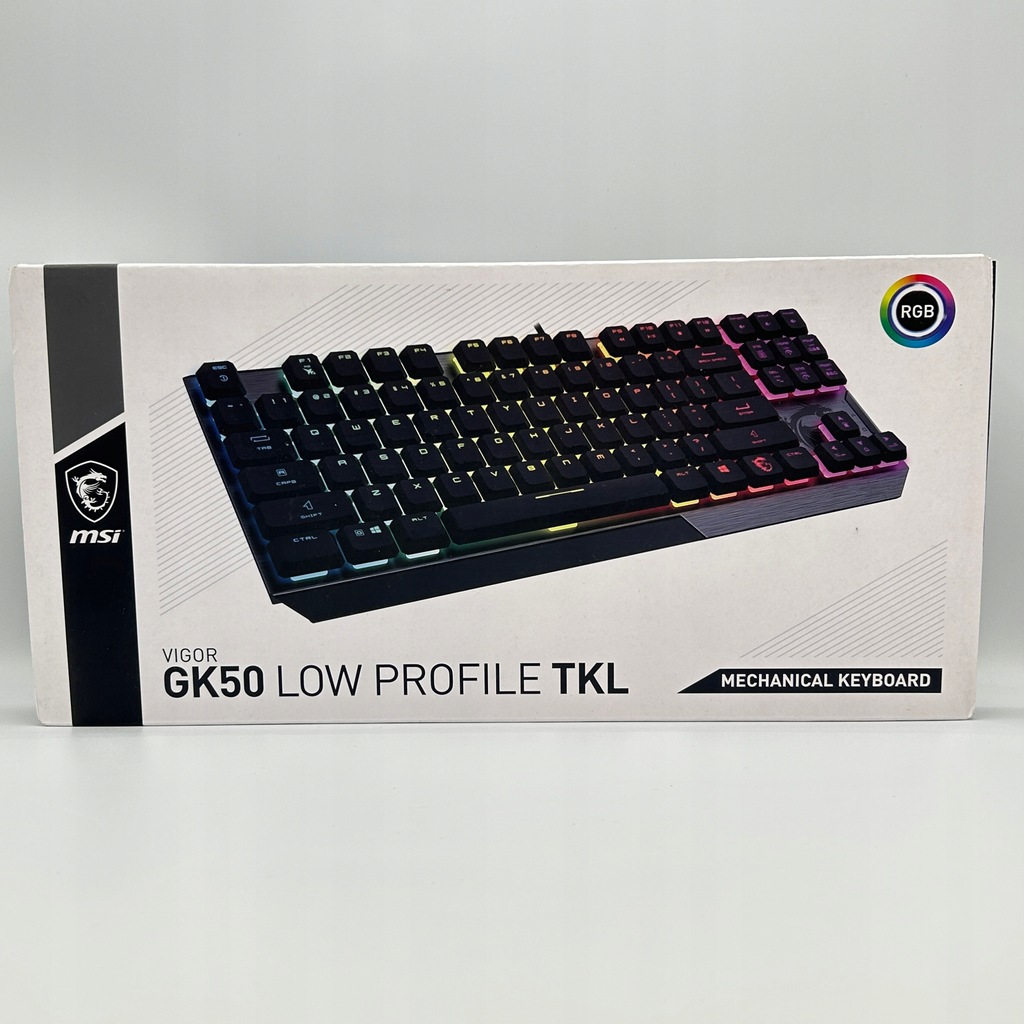KLAWIATURA MECHANICZNA MSI GK50 LOW PROFILE TKL - 13298338351 ...