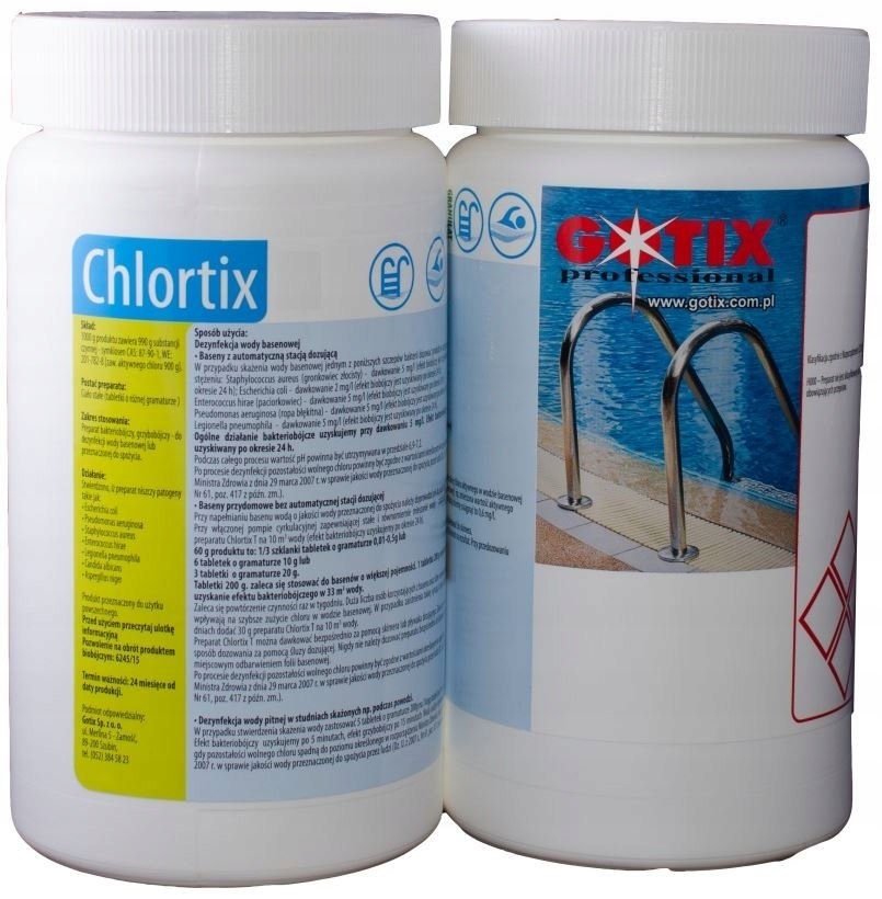 Chlor Tabletki 20g do Basenu Chlortix Multii 1kg - 11996662689 ...