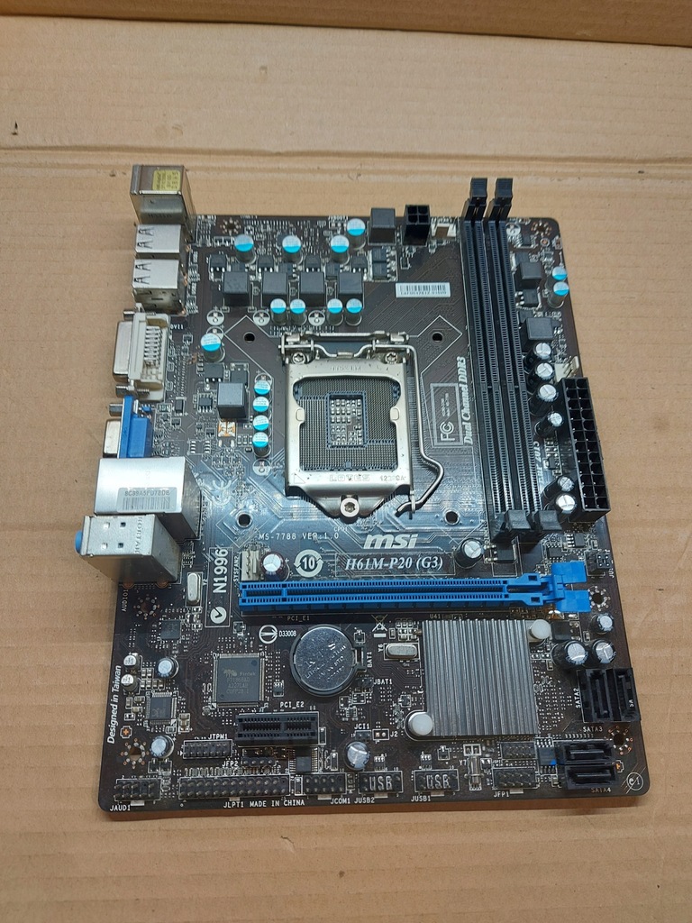 Płyta główna MSI H61M-P20 (G3) Micro ATX - 12537670105 - oficjalne ...