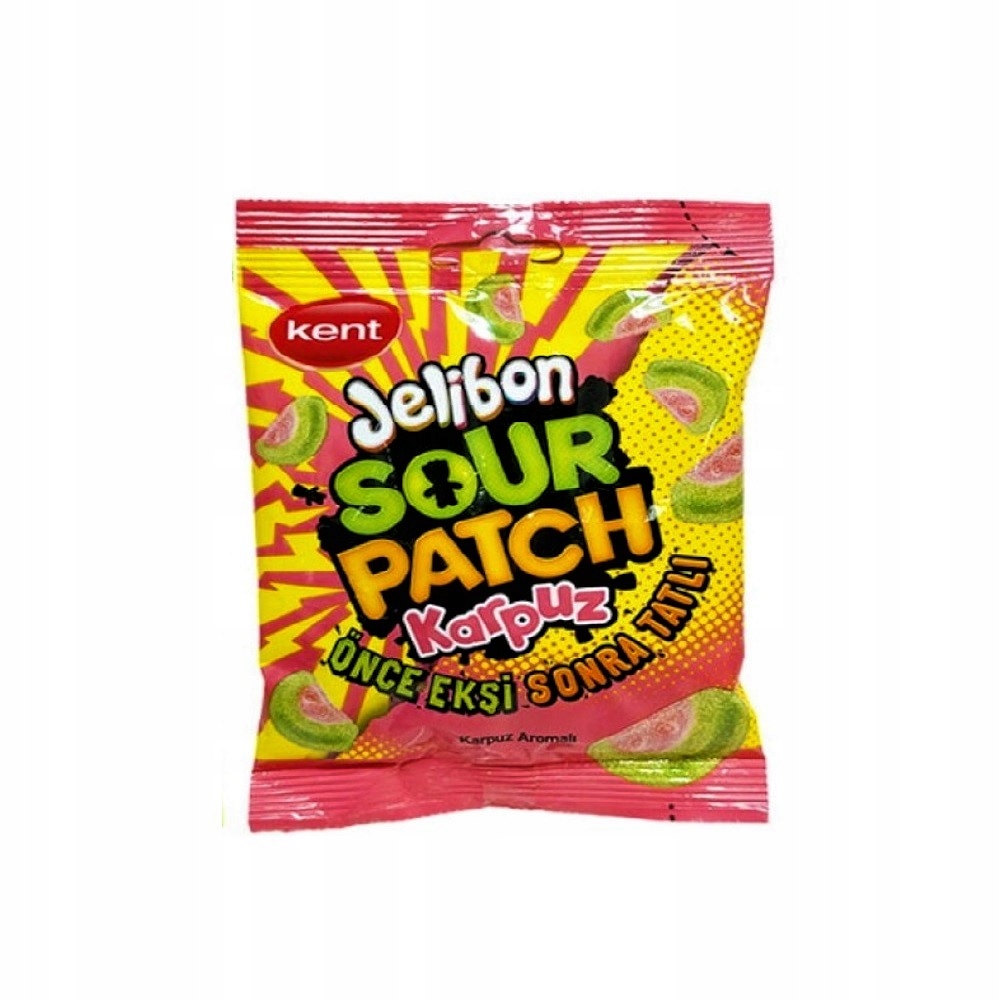 Żelki Jelibon Sour Patch Kent Watermelon 80 g KRÓTKI TERMIN 25 CZERWIEC! - 15808189216 ...