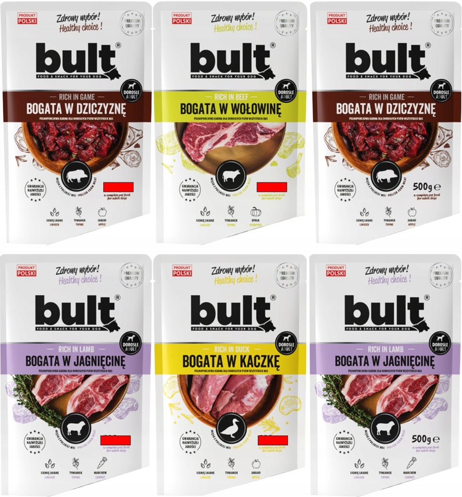 SASZETKI BULT karma DLA PSA MIX SMAKÓW 40x100g - 14210476502 ...