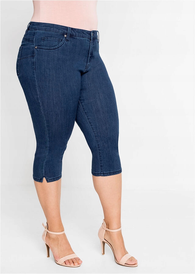 B.P.C jeansy 3/4 damskie rybaczki stretch ^44 - 14028490432 - oficjalne archiwum Allegro