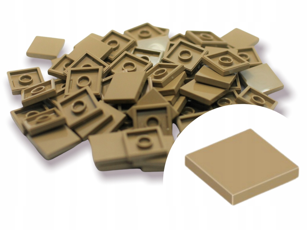 LEGO 3068b Tile 2x2 płytka DARK TAN 80 szt - 11119067084 - oficjalne ...