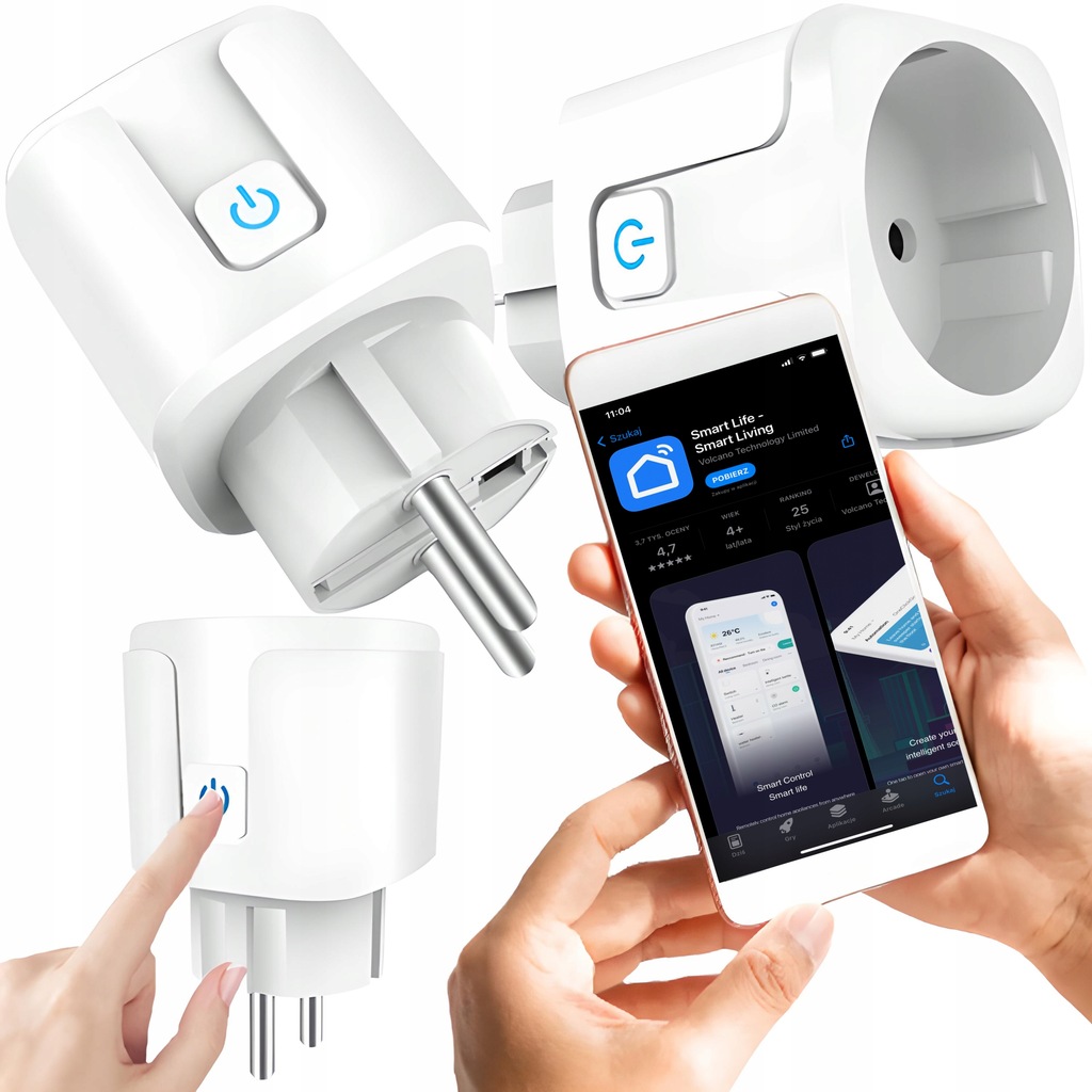 PROGRAMATOR CZASOWY SMART WIFI TUYA PLUG WATOMIERZ - 14152826595 - oficjalne archiwum Allegro