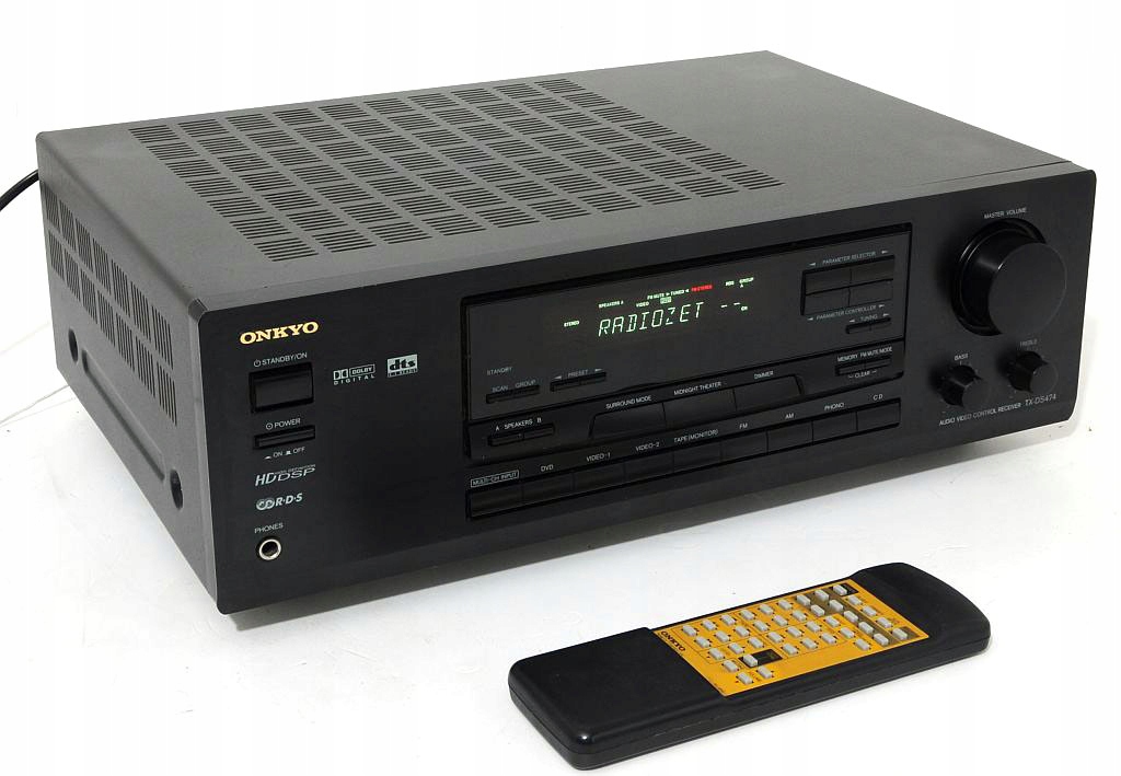 ONKYO TX-DS474 AMPLITUNER 5.1 DTS RDS PILOT ! - 12553998139 - oficjalne archiwum Allegro